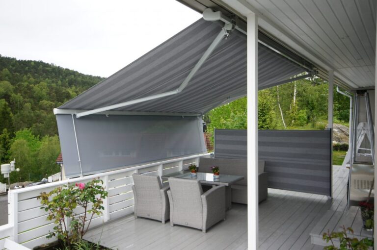 Terrassemarkiser | Effektiv markise | Solskjerming på terrassen