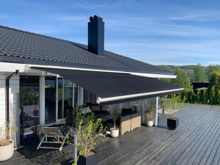 Terrassemarkiser | Effektiv markise | Solskjerming på terrassen